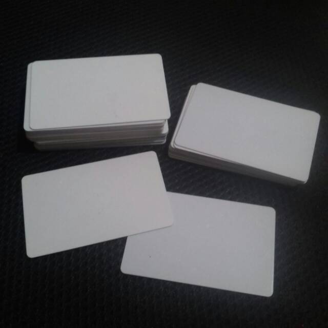 Jual Kartu PVC ID Card Polos / Blanko Card / Kartu Polos / Blank Card ...