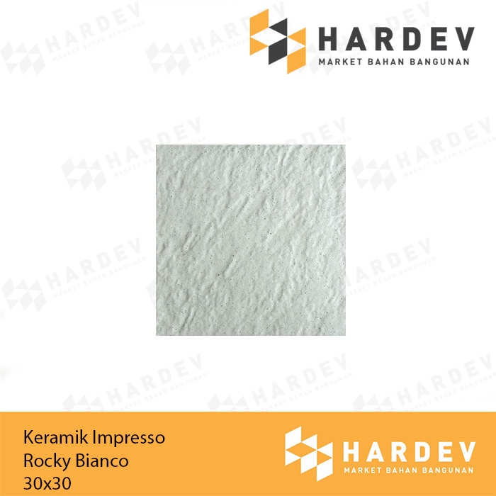Jual KERAMIK IMPRESSO 30X30 ROCKY BIANCO | Shopee Indonesia