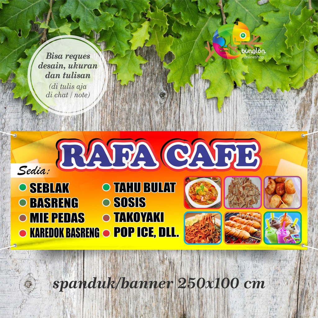 Jual Spanduk, Banner Cafe Seblak Sosis Pop Ice | Shopee Indonesia