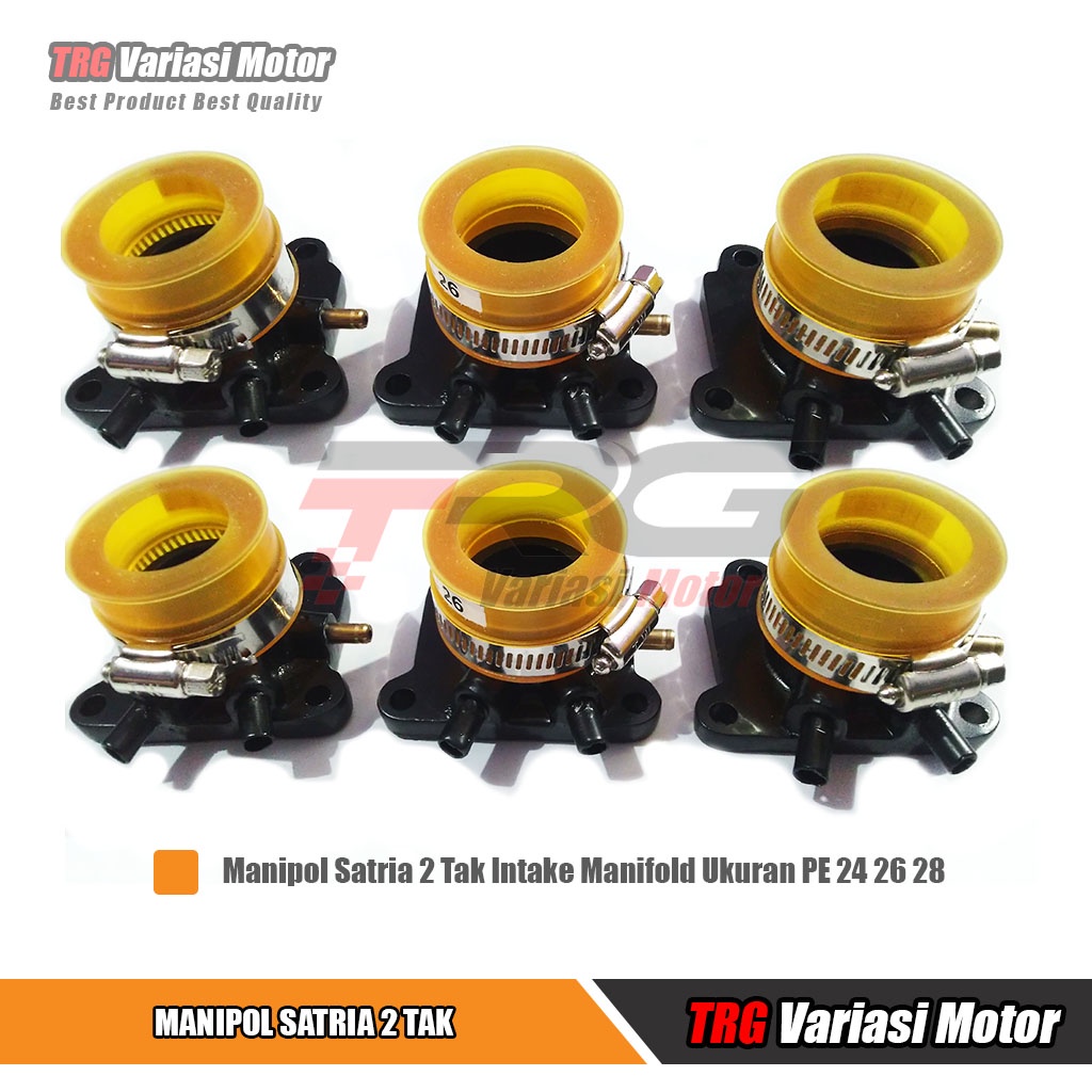 Jual Manipol Satria 2 Tak Ukuran PE 24 26 28 Intake Manifold TRG Bahan ...
