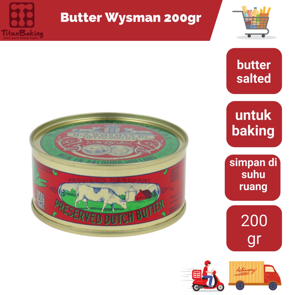 Jual TERMURAH Butter Merk Wysman BUTTER WYSMAN 200 GR / BUTTER WYSMAN ...