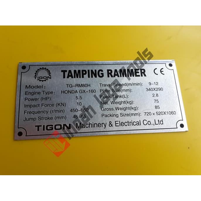 Jual Jual Mesin Stamper Timbris Tigon + Engine Honda Pemadat Tanah Ayo ...