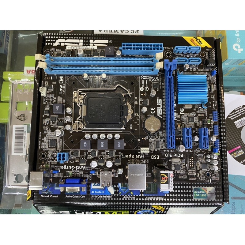 Jual MOTHERBOARD ASUS H61M-E LGA 1155 | Shopee Indonesia