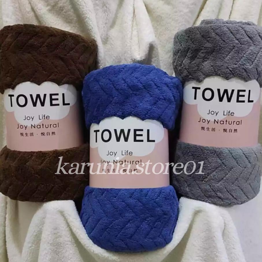 Jual Handuk Mandi Dewasa Quick Dry Microfiber Bulu Lembut 70x140 Super ...