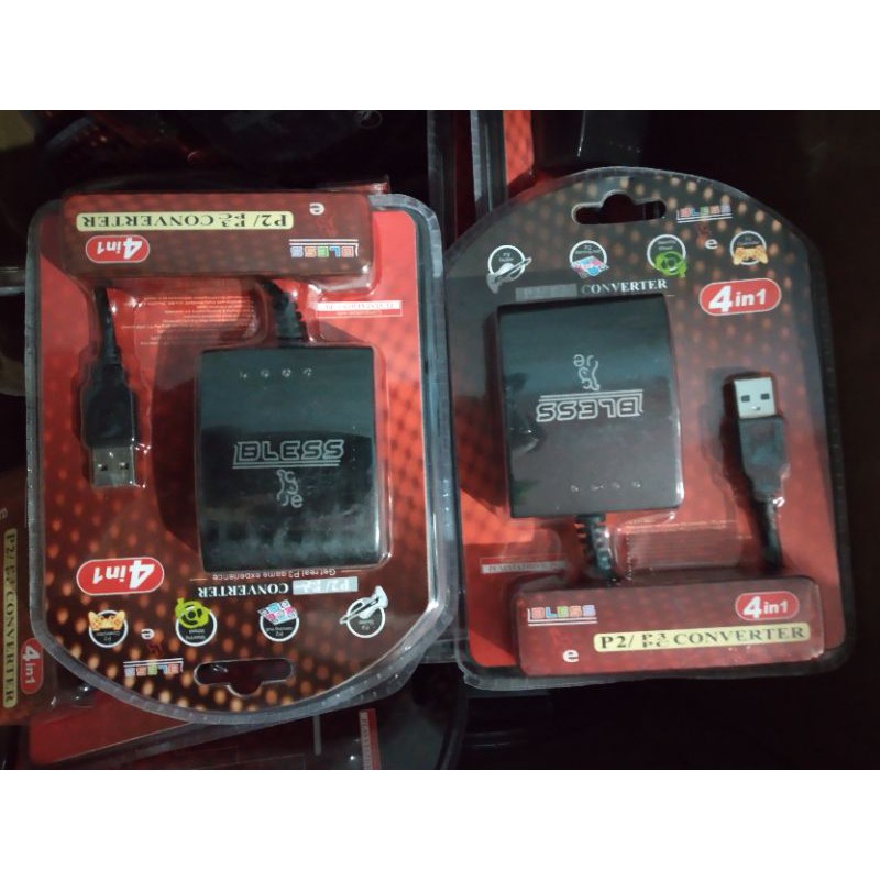 Jual Convertor Converter 4 in 1 stik stick PS2 to PC / PS3 | Shopee ...