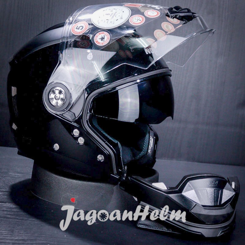 Jual NOLAN HELM N702 GT SPECIAL #12 | METAL BLACK | N702 GT| N70.2 GT ...
