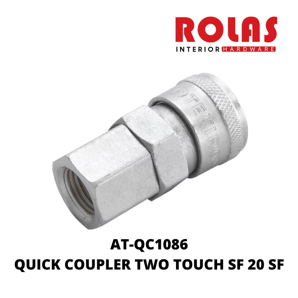 Jual TEKIRO QUICK COUPLER TWO TOUCH SF 20 SF AT-QC1086 / COUPLER TEKIRO ...