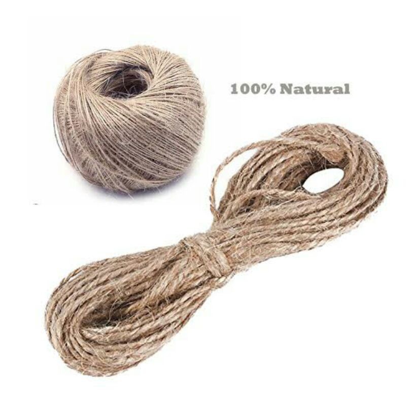 Jual tali rami tali goni tali DIY tali natural 2 ply, 3 ply, 4 ply ...