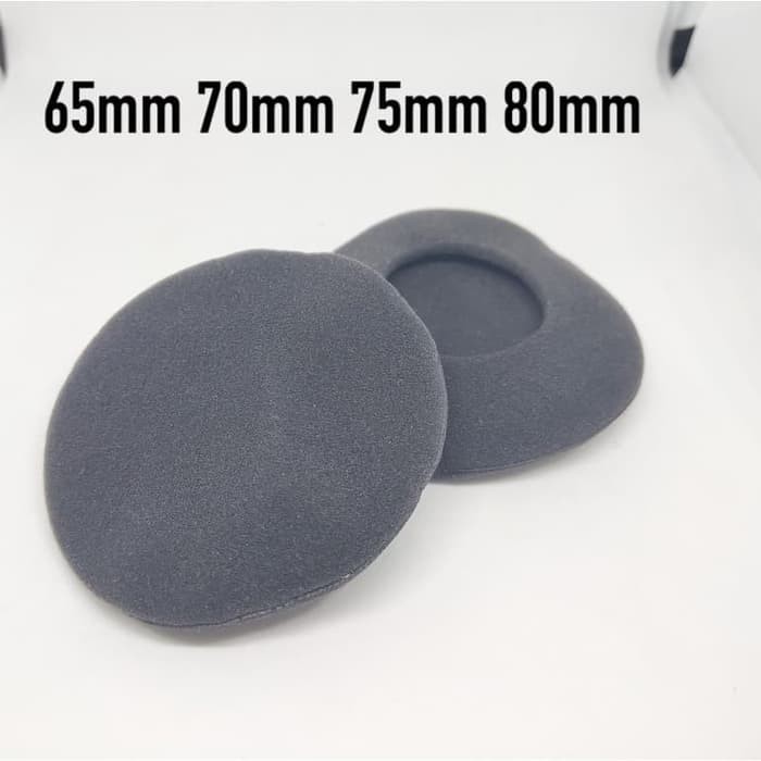 Jual Headphone Ear Foam Pad Ear Cushion Cover Sponge 65mm 70mm 75mm ...