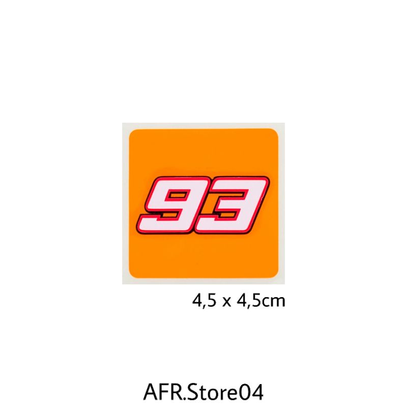 Jual Sticker Stiker 93 kotak Marc Marquez | Shopee Indonesia