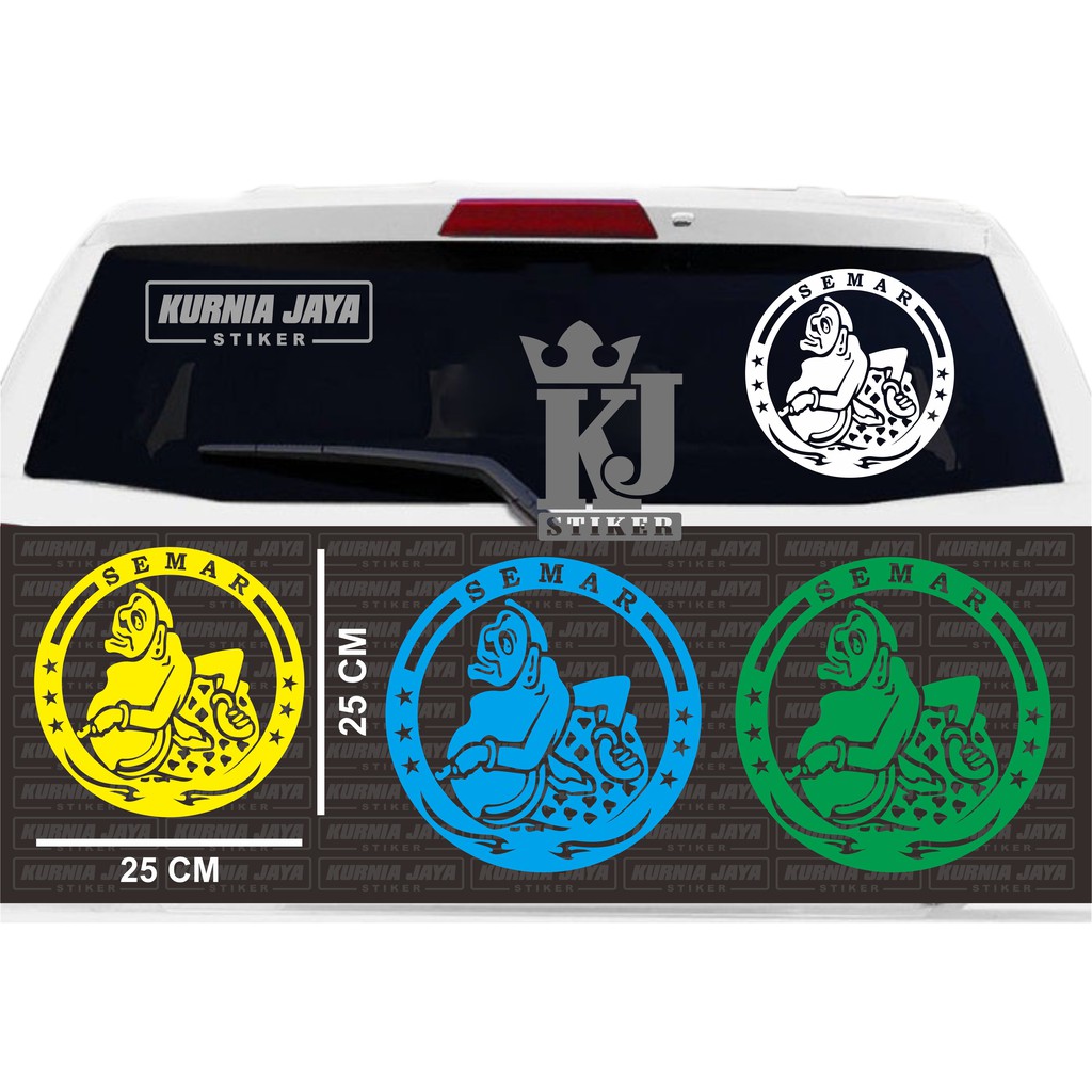 Jual STIKER MOBIL CUTTING STIKER KACA MOBIL BELAKANG WAYANG SEMAR 02 ...