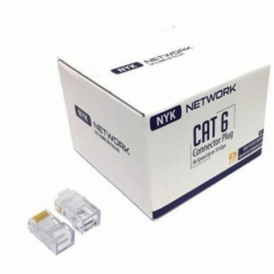Jual RJ45 CAT 6 NYK CONNECTOR RJ 45 FTP CAT6 ISI 50PCS RJ45 CAT6 FTP ...