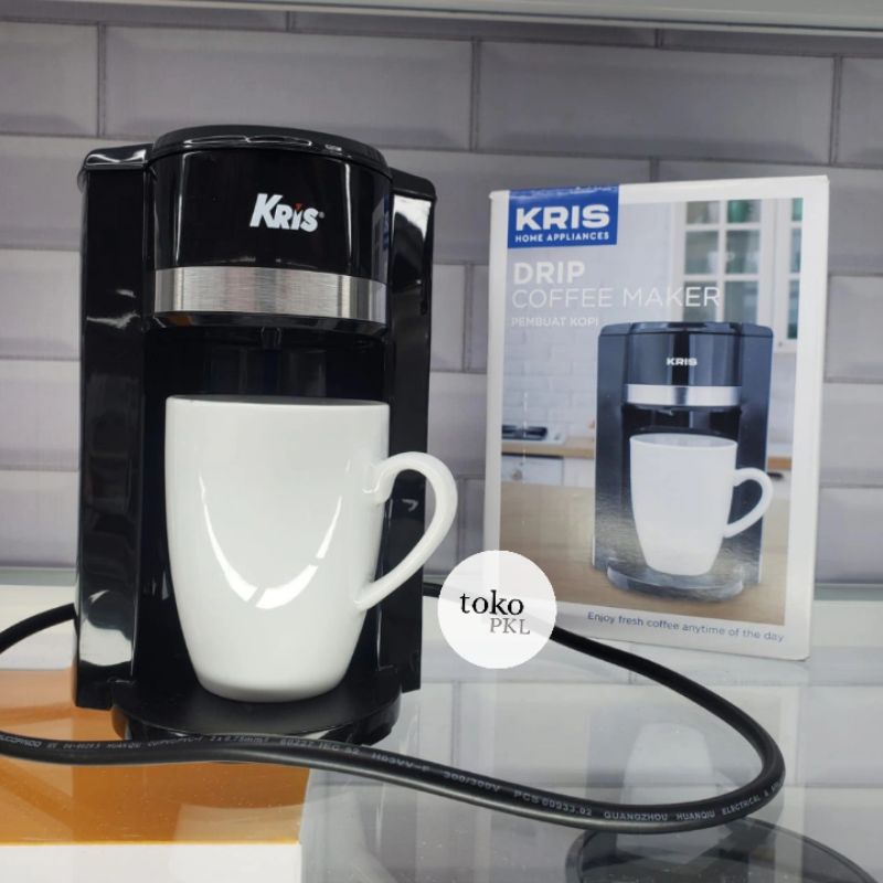 Jual kris - mesin kopi elektrik 350 watt hitam coffee drip maker ...