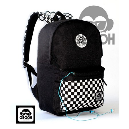 Jual Tas Ransel Pria Catur Hitam Distro/Tas Sekolah Pria Dewasa untuk ...