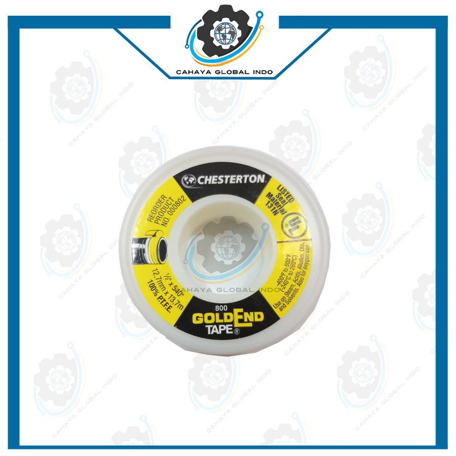 Jual SEAL TAPE Chesterton / CHESTERTON 800 GoldEnd Tape / Tahan Panas ...