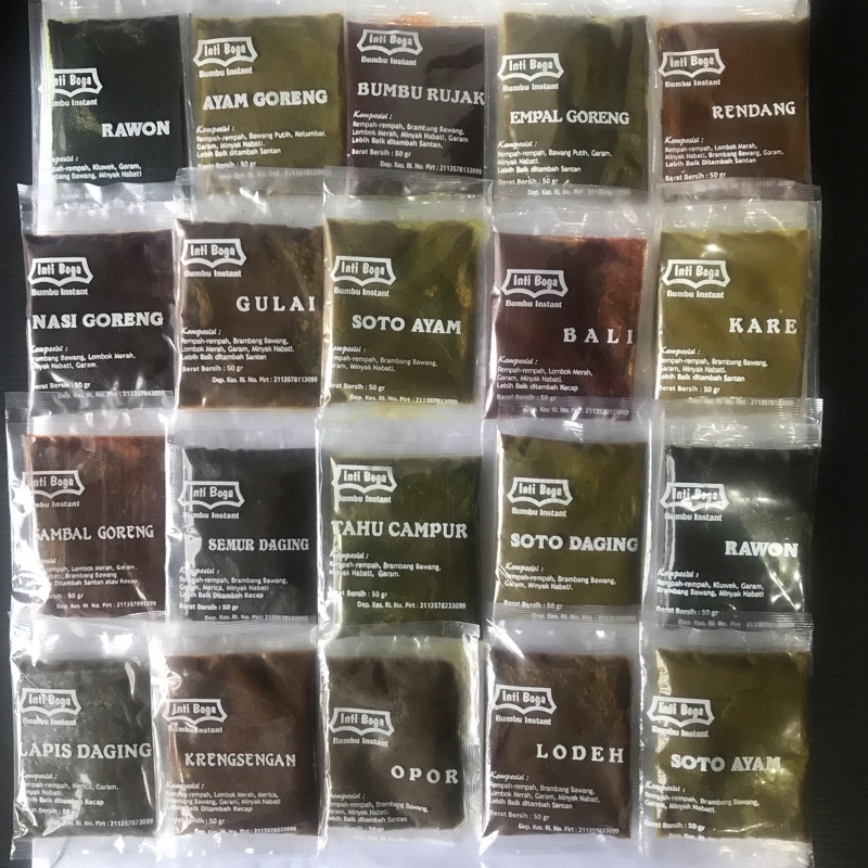 Jual Bumbu masak instant “Inti Boga” 50gr | Shopee Indonesia