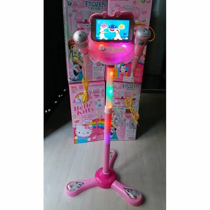 Jual Mainan Microphone Anak Musik Double Standing Mic Mik Mikrofon Anak ...