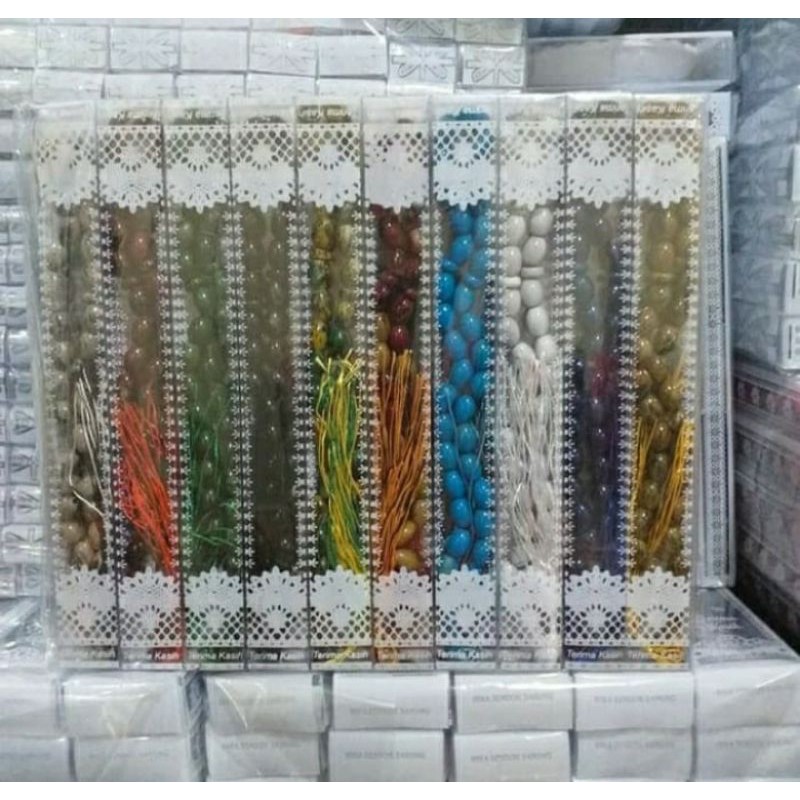 Jual souvenir pernikahan tasbih batu mika FREE Kartu ucapan terimakasih ...