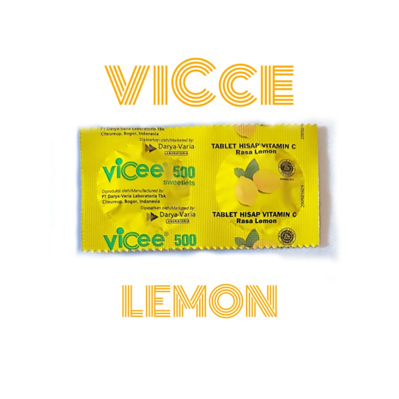 Jual Vicee Vitamin C 500 mg (harga per strip 2 tablet) | Shopee Indonesia