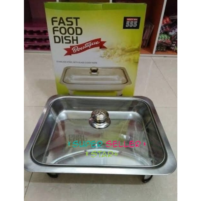 Jual Tempat Makan Prasmanan Fast Food Dish / Wadah Prasmanan Full Tutup ...