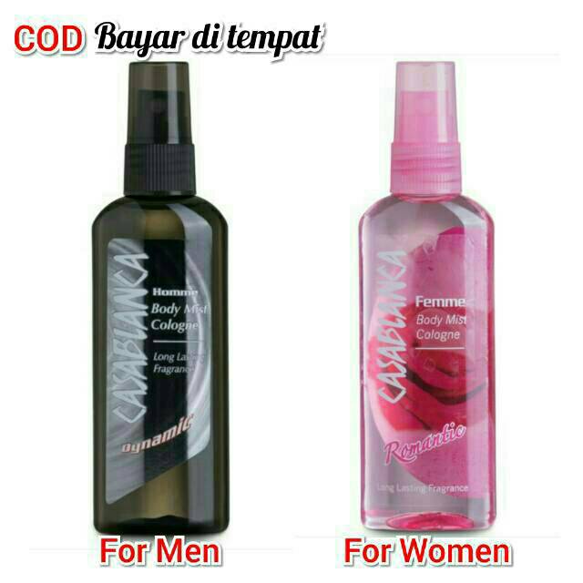 Jual Casablanca Body Mist Spray Cologne 100ml Parfum Pemikat Pria ...