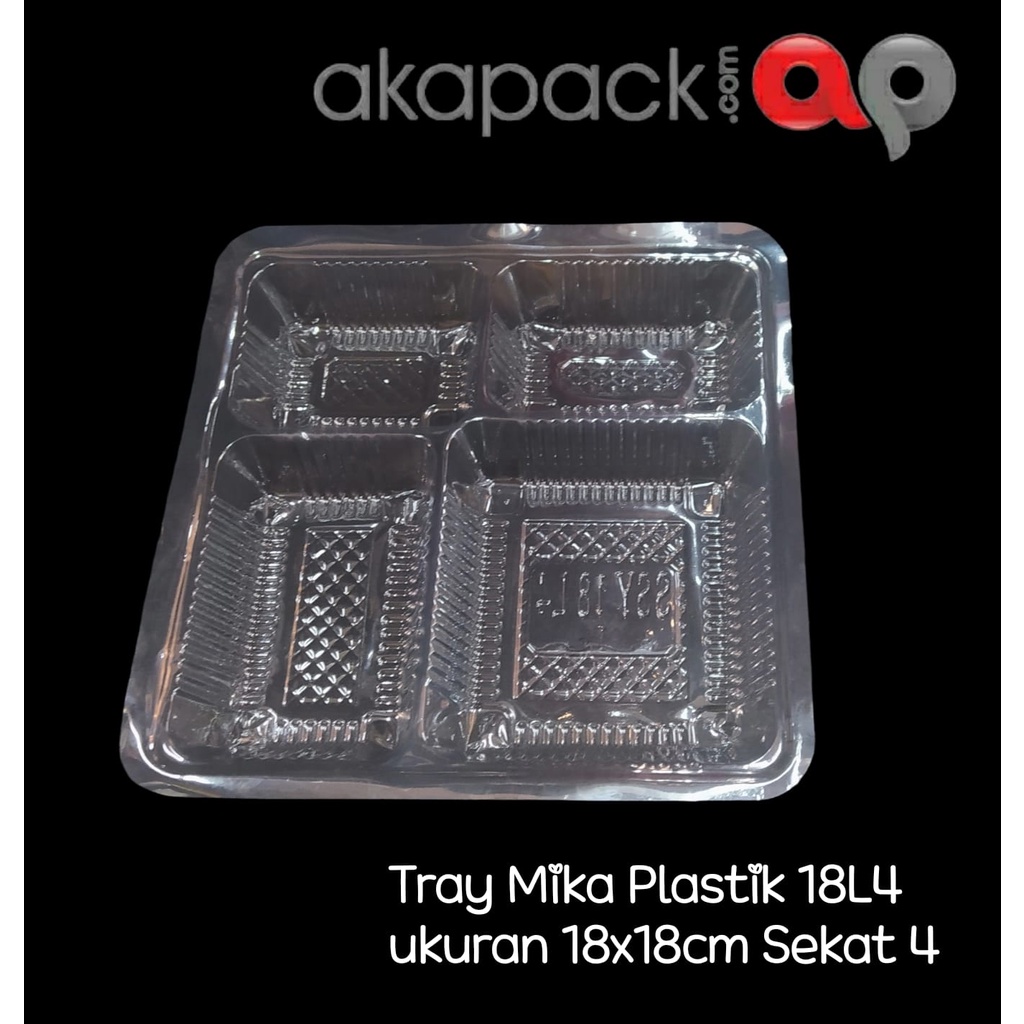 Jual SSY-Tray Mika Plastik Tray Plastik Nasi Box 18L4 - 20L5 sekat 4 ...