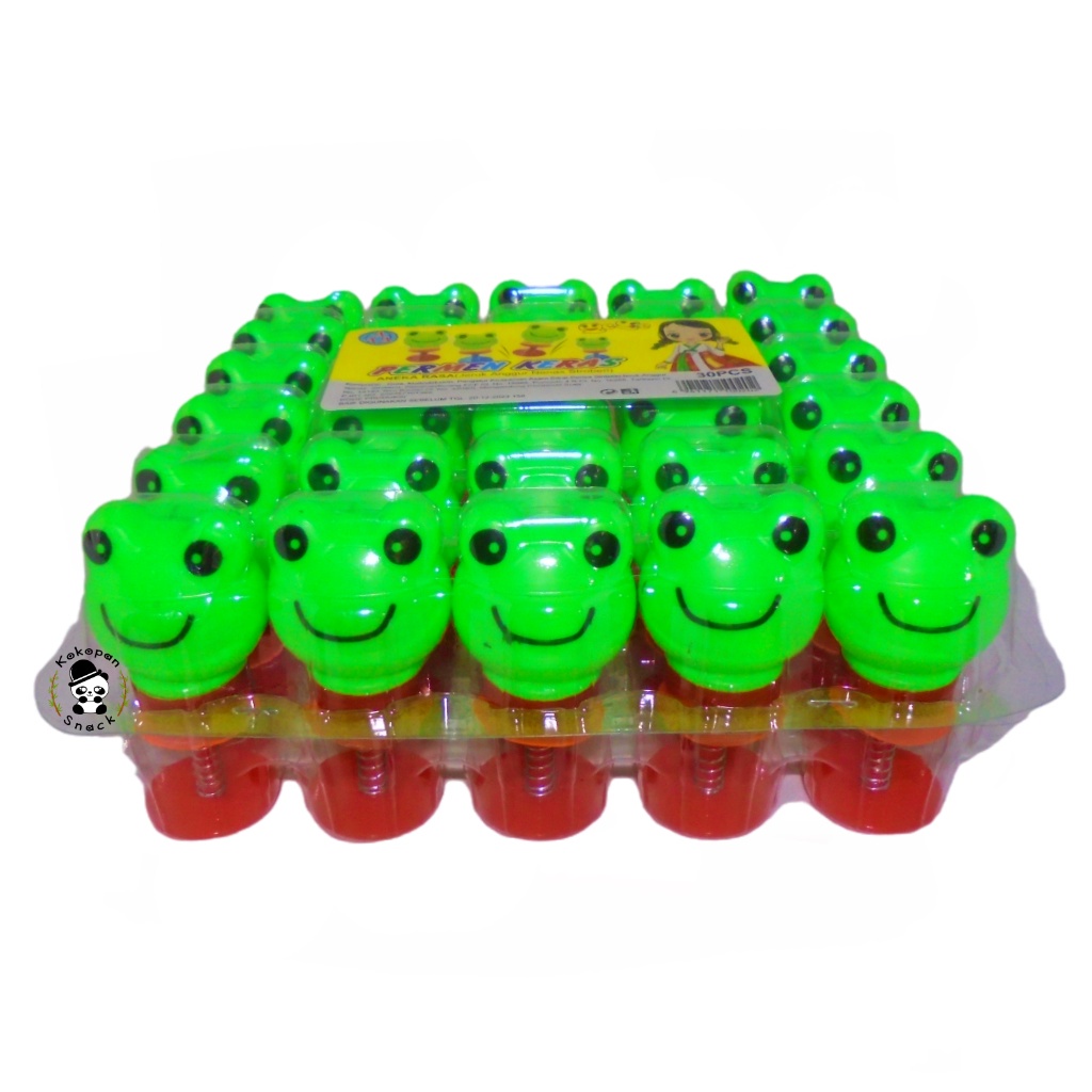 Jual Permen Loncat Bentuk Kodok Katak Mainan Anak Permen Unik isi 30pcs ...