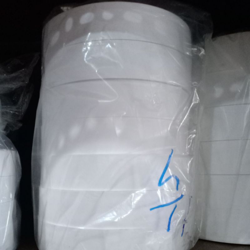Jual pita label merek polos warna hitam dan putih bahan tafeta dan ...
