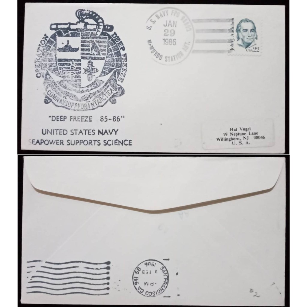 Jual Stamped Envelope/ Amplop Perangko Amerika/ USA Deep Freeze 1986 ...