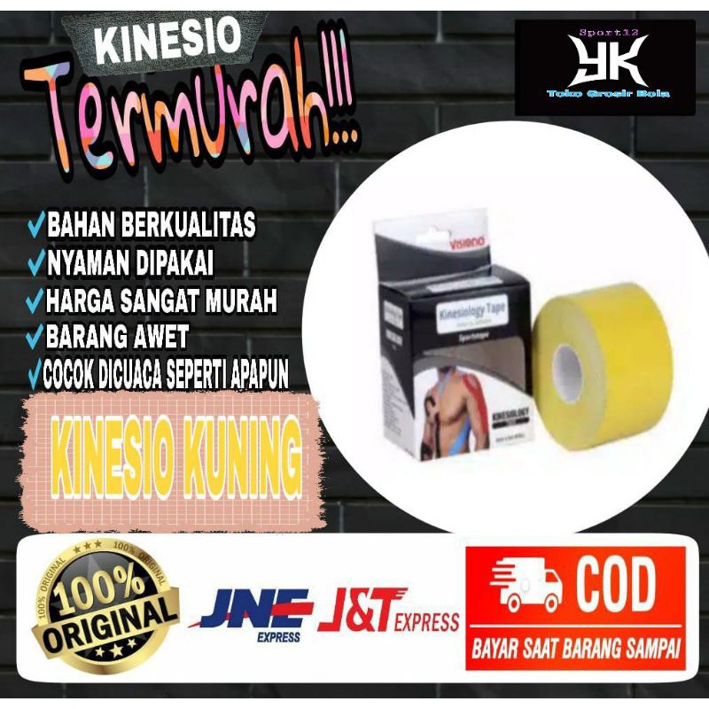 Jual KINESIO TAPE + BOX/TAPPING KINESIOLOGY TAPING FUTSAL BOLA 5cm x 5m ...