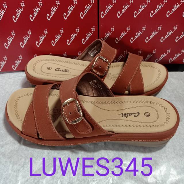 Jual SANDAL CALBI.BK.1814.WARNA MRH-BATA.36 SAMPAI 40 | Shopee Indonesia