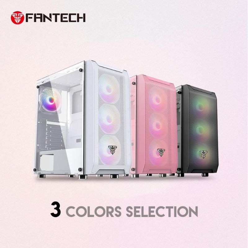 Jual Casing gaming Fantech AERO CG80 ATX Side Tempered Glass Include 4 ...