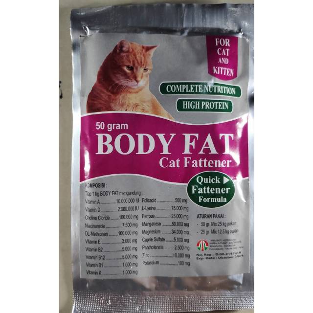 Jual Body Fat -vitamin untuk kucing- | Shopee Indonesia