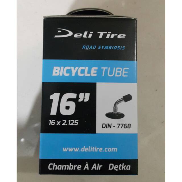 Jual Ban dalam sepeda listrik selis 16 x 2.125 deli tire pentil bengkok | Shopee Indonesia