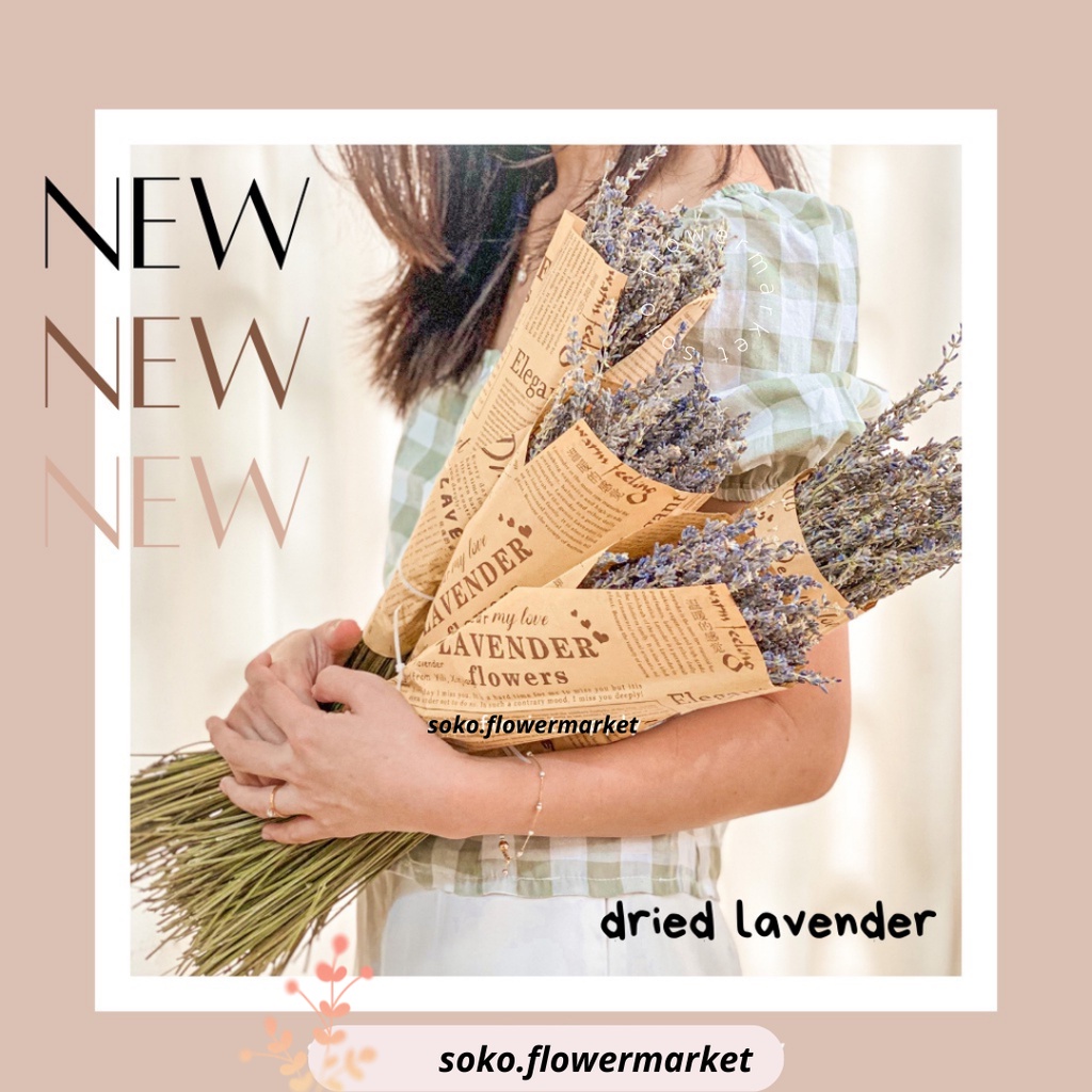 Jual TERMURAH 10PCS LAVENDER WARNA NATURAL BUNGA KERING 1Natural Dried ...