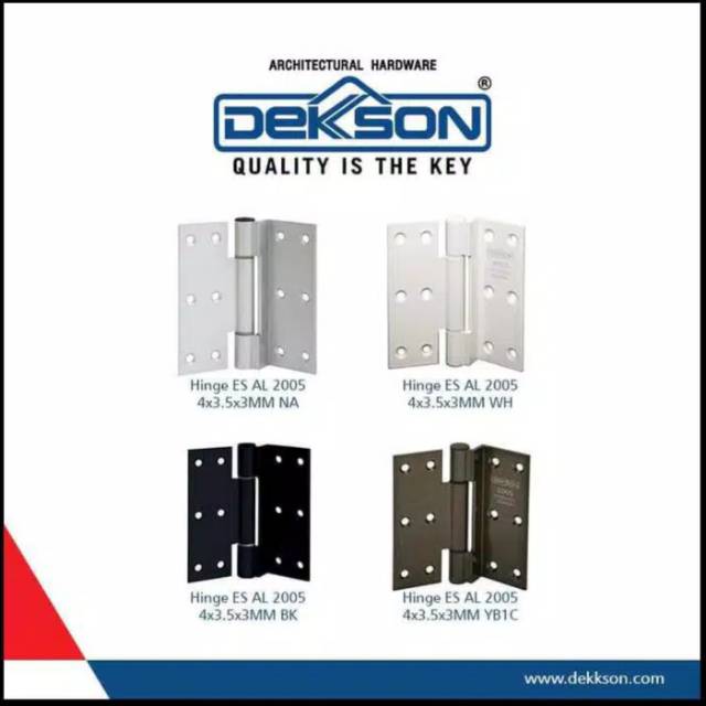 Jual Engsel pintu aluminium 4" inch 2005 DEKSON door hinge dekson es al ...