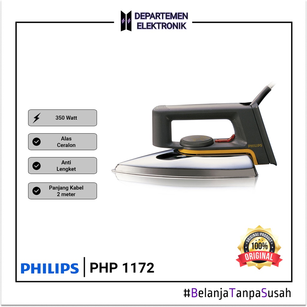 Jual SETRIKA PHILIPS 1172 MURAH BANGET / GARANSI RESMI | Shopee Indonesia
