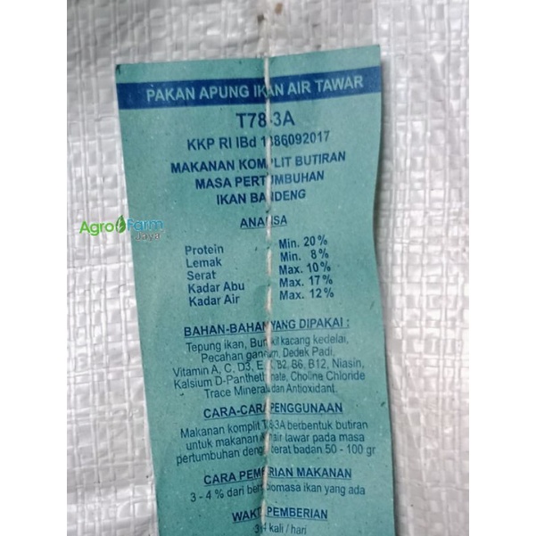 Jual Pakan Pelet Ikan Turbo T78-3 Gurame Nila Mas Bandeng Repack 1 Kg ...