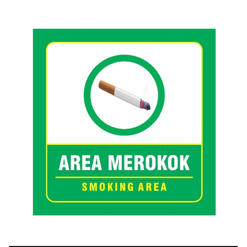Jual Stiker Area Merokok atau Smoking Area | Shopee Indonesia