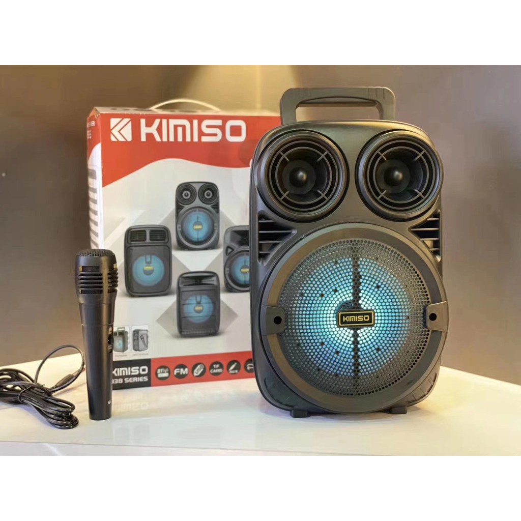 Jual SPEAKER KIMISO 338 SERIES 1200w bluetooth free mix karoke | Shopee ...