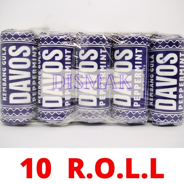 Jual Permen Davos Roll 10 ROLL | Shopee Indonesia