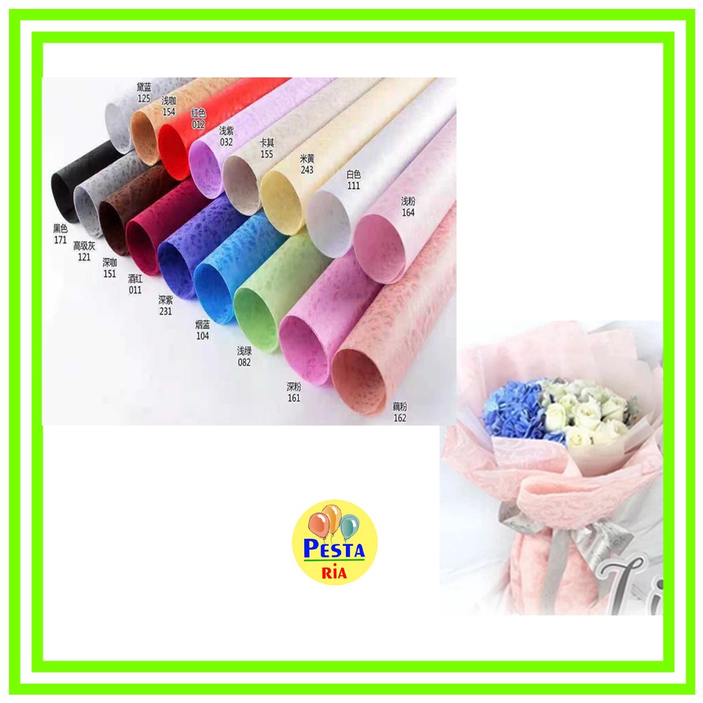 Jual Murah!! (1Lembar) Wrapping flower Texture, kertas bucket bunga ...