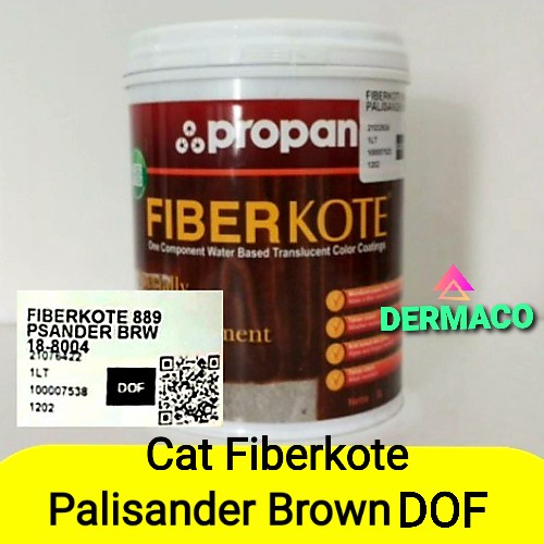 Jual Cat Fiberkote GRC 1 Liter / Cat PROPAN Palisander Brown 8004 DOF ...