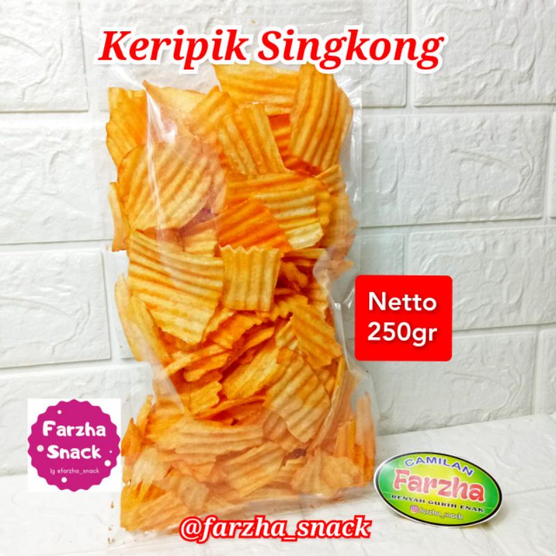 Jual KERIPIK SINGKONG BALADO 250GR MERK TES SNACK KILOAN MAKANAN RINGAN ...
