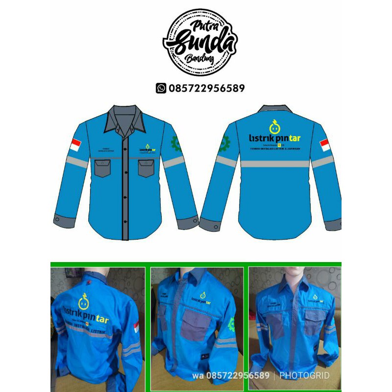 Jual seragam PLN skotlet sefty | Shopee Indonesia