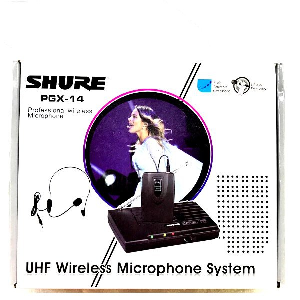Jual Mic Wireless Shure Pgx14 UHF CLIP ON DAN HEADSET legendary ...