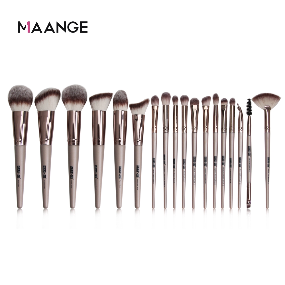 Jual MAANGE 18 Pcs Makeup Kuas Set Brush Make Up Alat Kosmetik ...