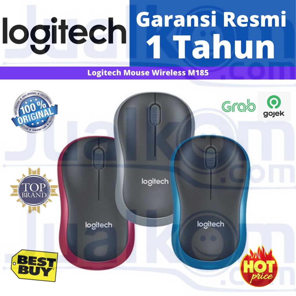 Jual Logitech Mouse Wireless M185 | Shopee Indonesia