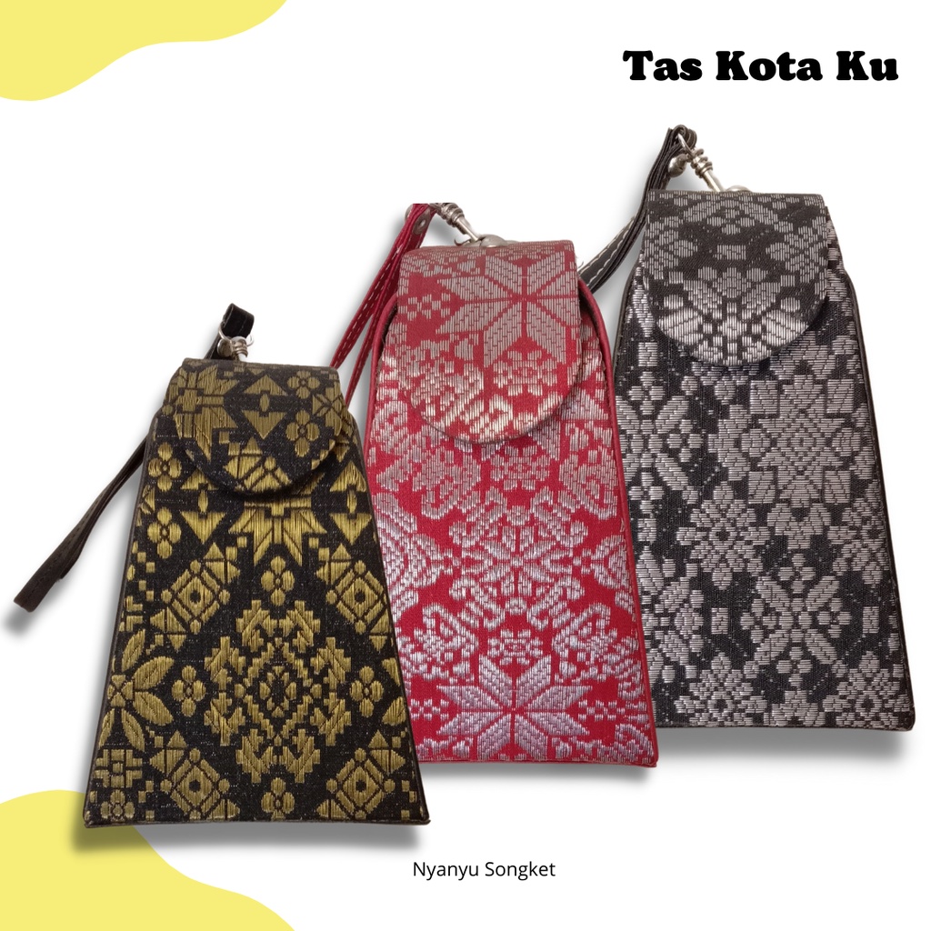Jual Tas Songket Kotaku Berbagai Macam Motif dan Warna - Nyayu Songket ...
