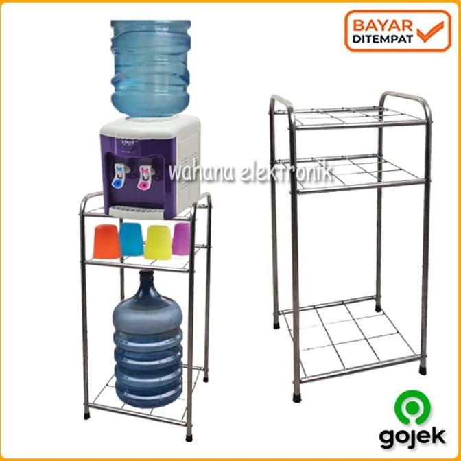 Jual New Rak Minimalis Dispenser Galon 3 Susun - Rak Bawah Bisa Simpan ...